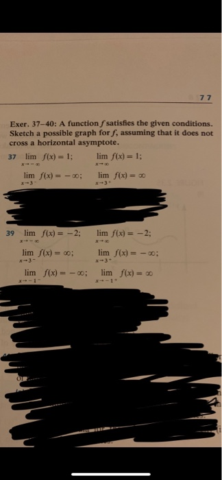 Solved Exer. 37-40: A function f satisfies the given | Chegg.com Solved Exer. 37-40: A function f satisfies the given | Chegg.com