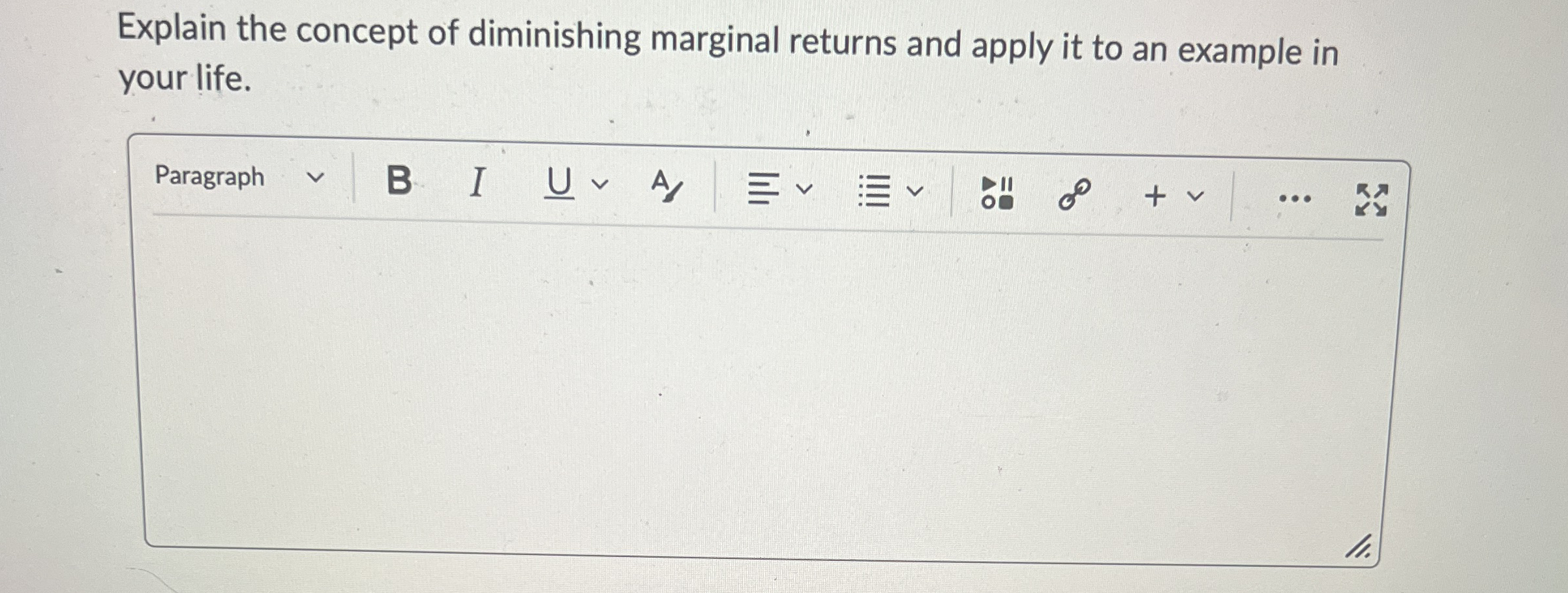 Solved Explain the concept of diminishing marginal returns | Chegg.com