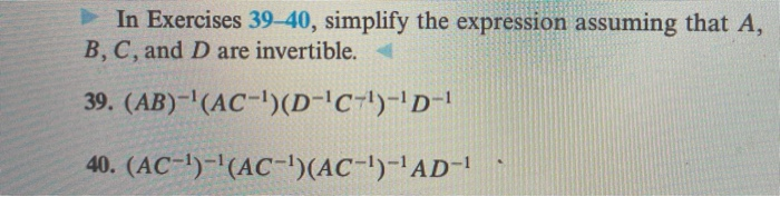 Solved In Exercises 39-40, simplify the expression assuming | Chegg.com