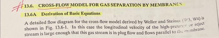 Solved FIGURE 13.6-1. Process flow diagram for cross-flow | Chegg.com