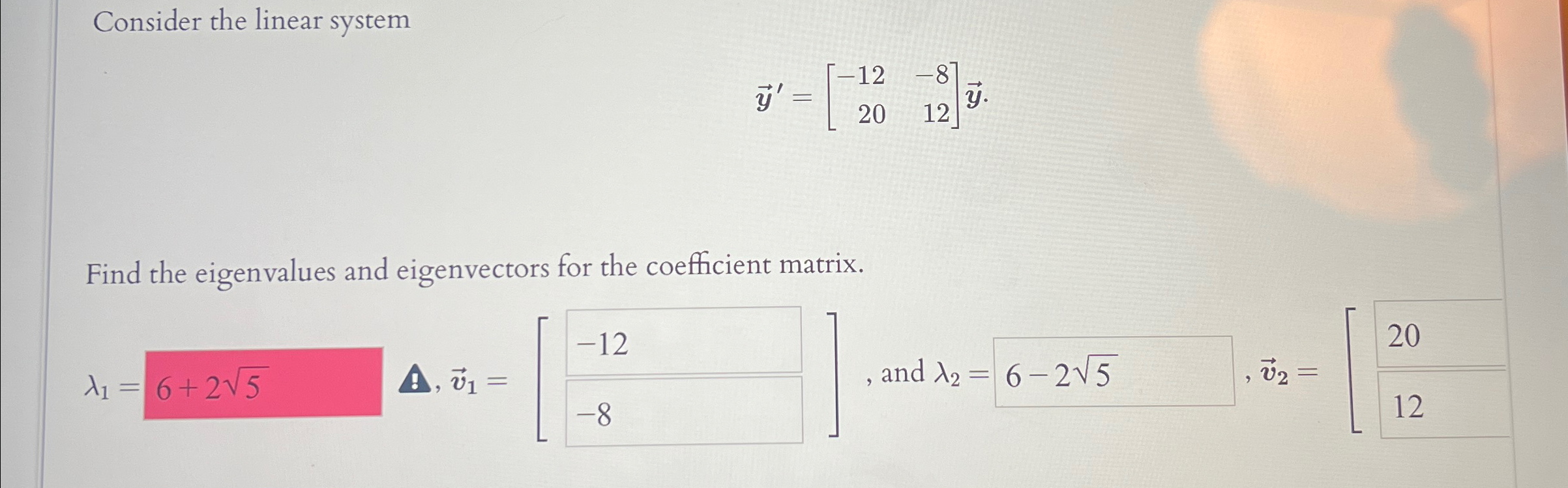 Solved Consider the linear | Chegg.com