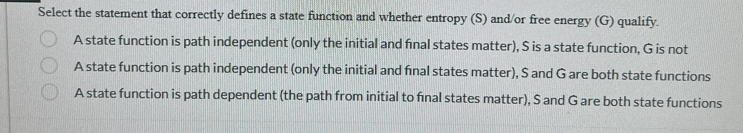 Solved Select the statement that correctly defines a state | Chegg.com