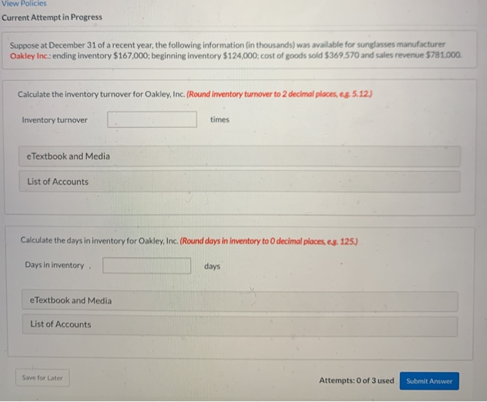 Solved View Policies Current Attempt in Progress Suppose at | Chegg.com