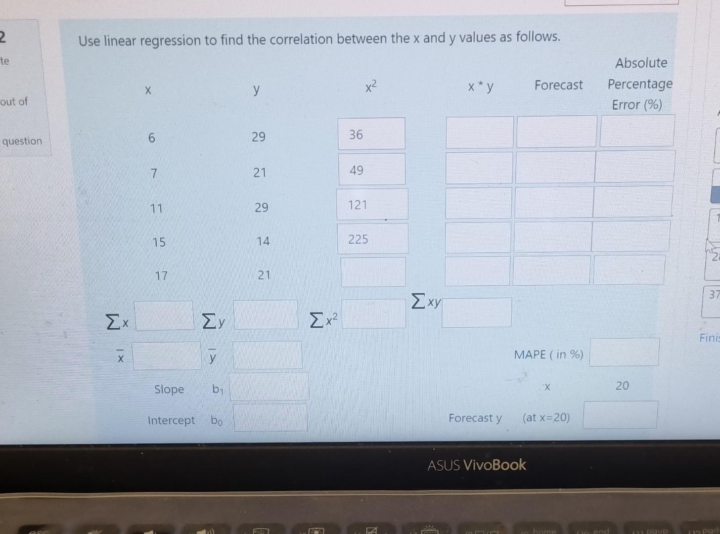 Solved Use linear regression to find the correlation between | Chegg.com Solved Use linear regression to find the correlation between | Chegg.com