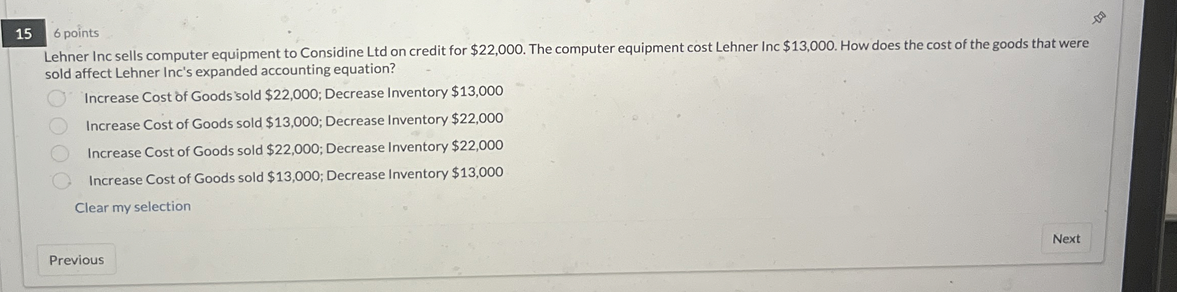 6 ﻿pointsLehner Inc sells computer equipment to | Chegg.com