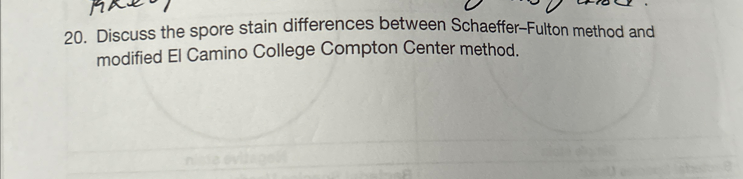 Solved Discuss the spore stain differences between | Chegg.com