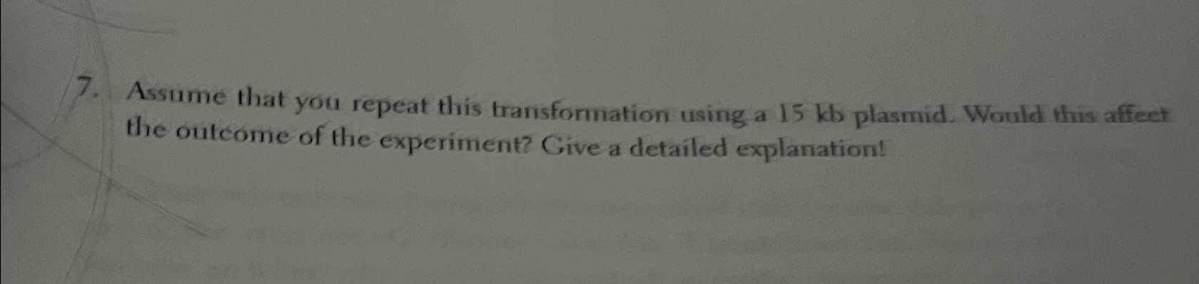 Solved Assume that you repeat this transformation using a | Chegg.com