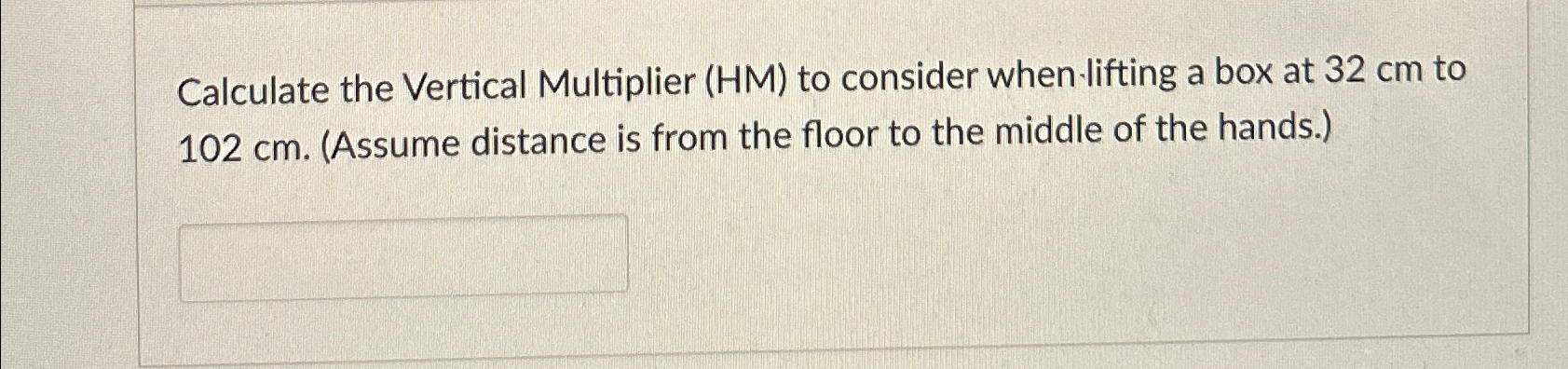 Solved Calculate the Vertical Multiplier (HM) ﻿to consider | Chegg.com