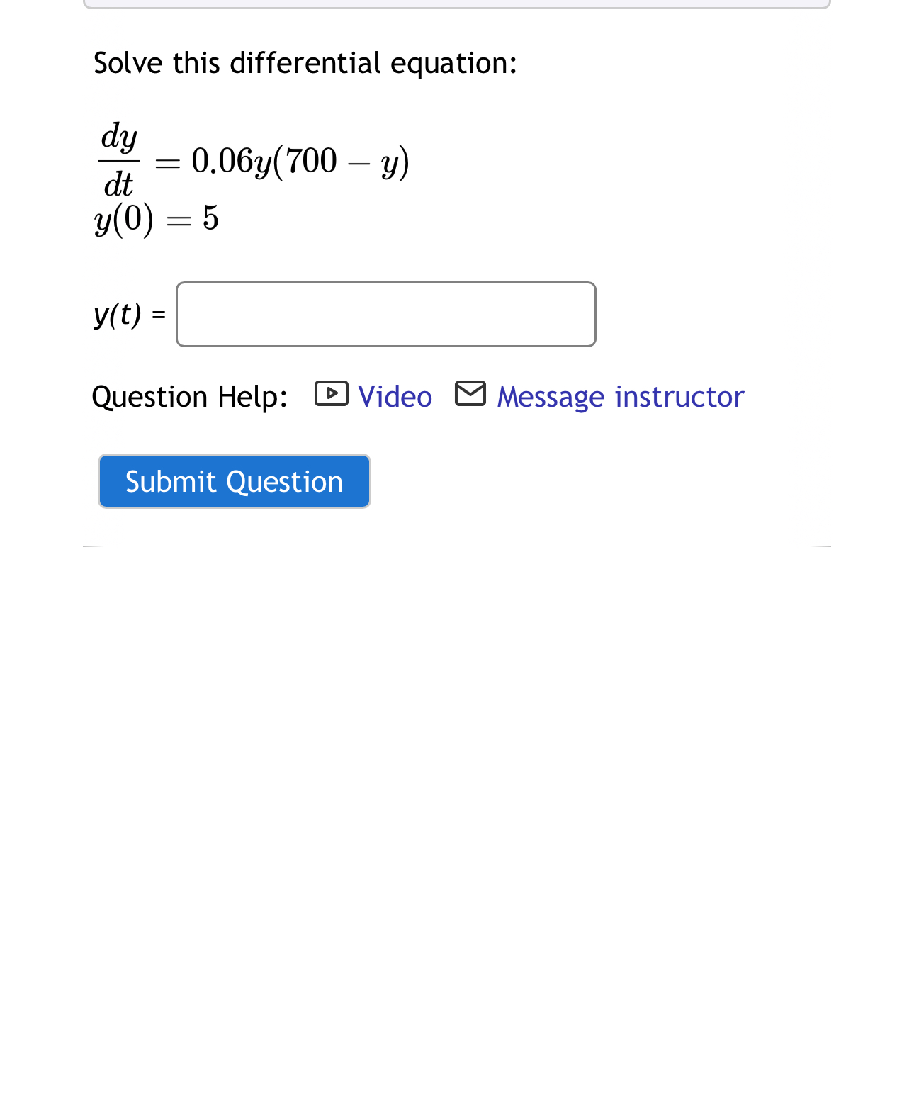 Solved Solve this differential | Chegg.com