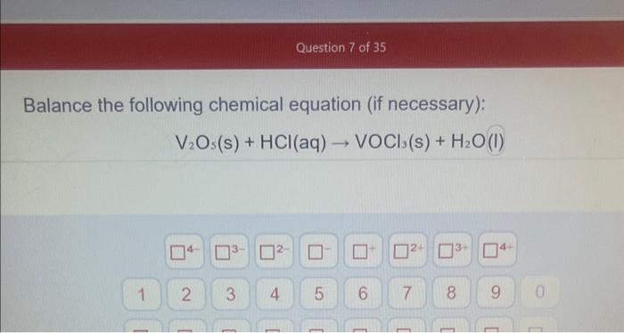Solved Balance the following chemical equation (if | Chegg.com