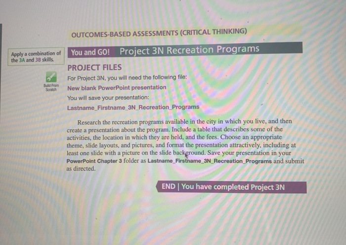 Solved OUTCOMES-BASED ASSESSMENTS (CRITICAL THINKING) Apply | Chegg.com