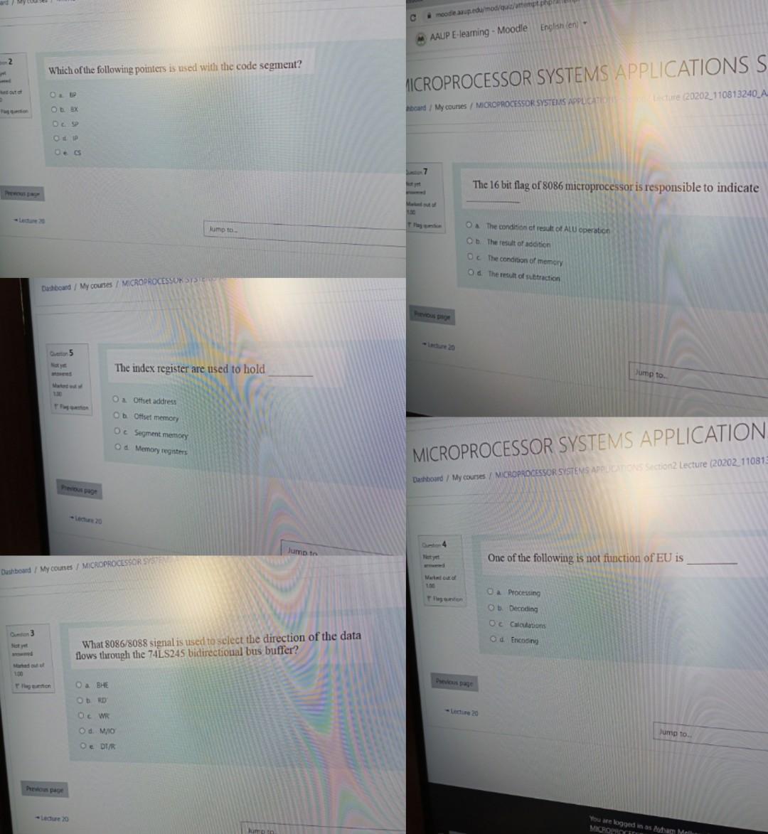 Solved mode pedu/mod/quent php AAUP E-learning - Moodle | Chegg.com