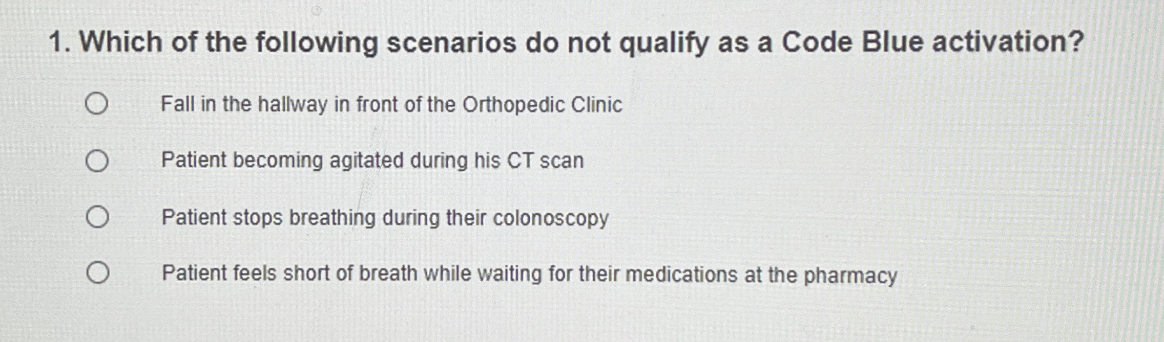 Solved Which of the following scenarios do not qualify as a | Chegg.com