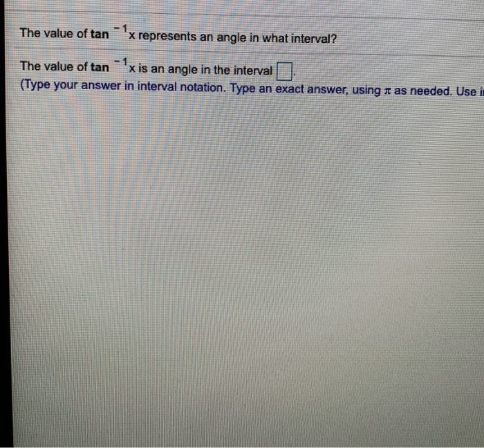 Solved The value of tan 'x represents an angle in what | Chegg.com