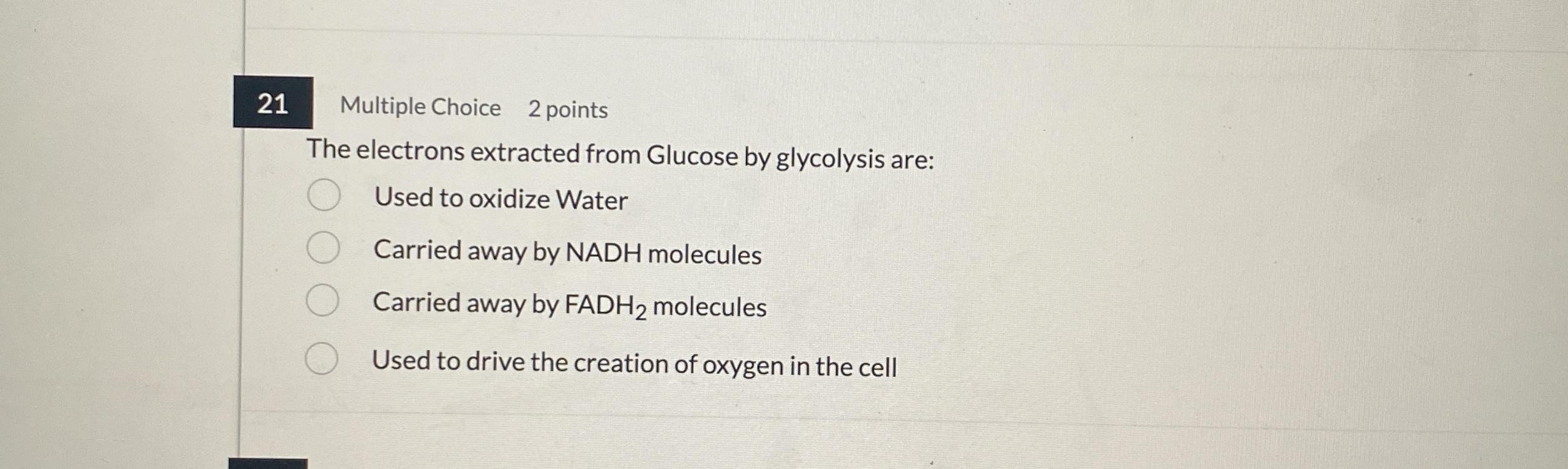 Solved 21 ﻿Multiple Choice 2 ﻿pointsThe electrons extracted | Chegg.com