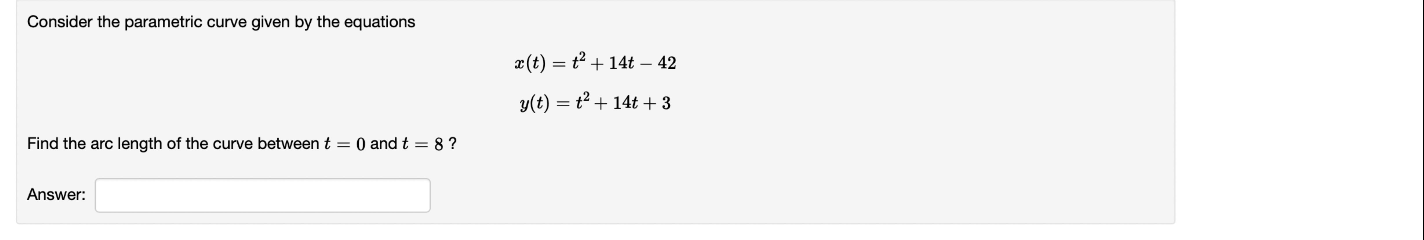 Solved Consider The Parametric Curve Given By The