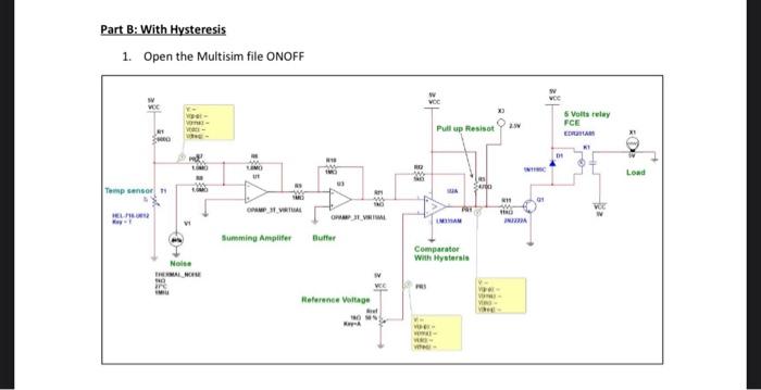 Solved can i know about the circuit (With Hysteresis) how it | Chegg.com