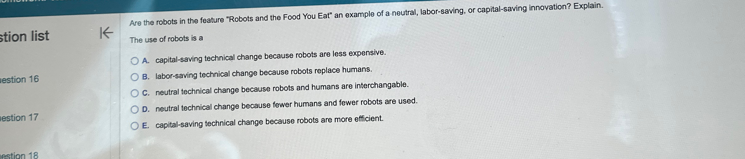 Solved tion listAre the robots in the feature "Robots and | Chegg.com