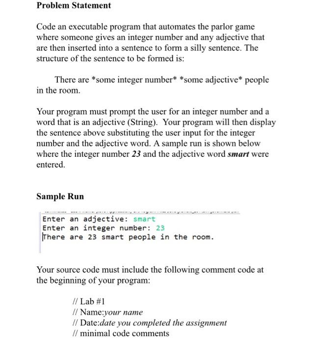 Solved Problem Statement Code An Executable Program That 5966