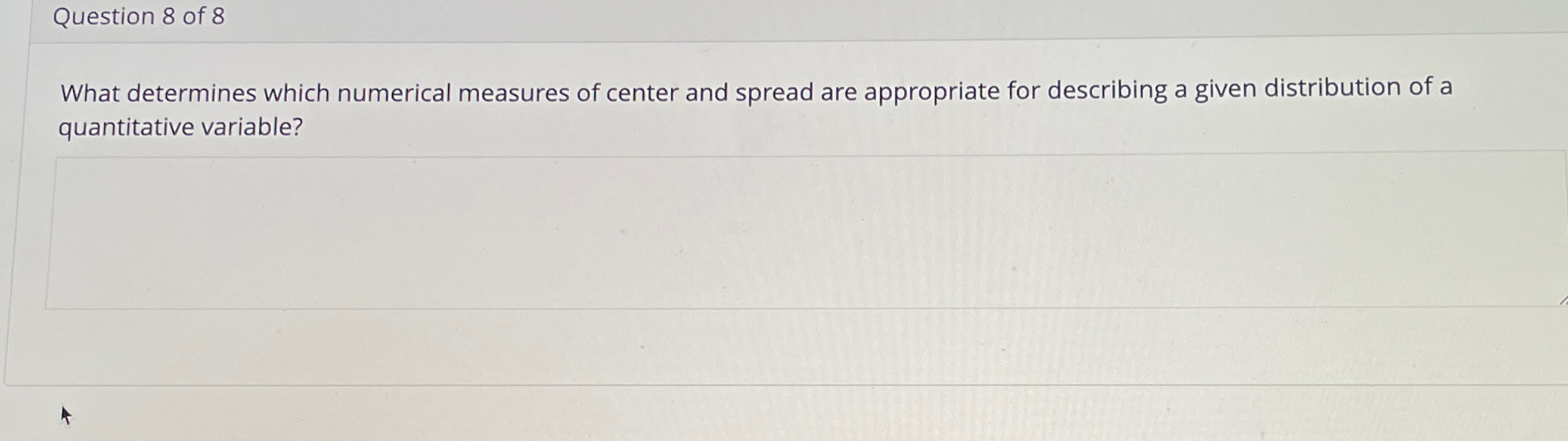 Solved Question 8 ﻿of 8What determines which numerical | Chegg.com