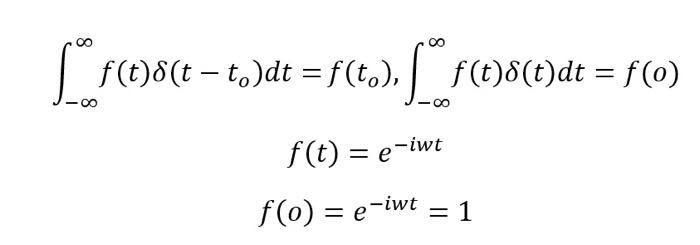 Solved ∫−∞∞f(t)δ(t−to)dt=f(to),∫−∞∞f(t)δ(t)dt=f(o)f(t)=e−iwt | Chegg.com