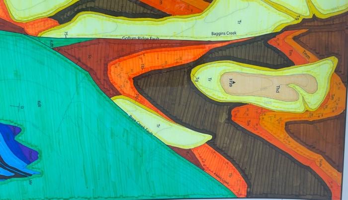 Solved please outline the different folds in this area of a | Chegg.com