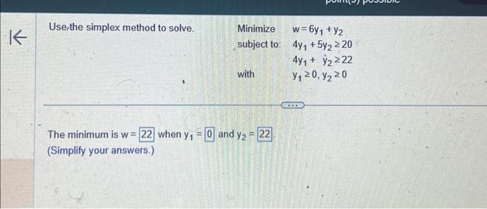 Solved Usethe Simplex Method To Solve Minimize Subject 3949