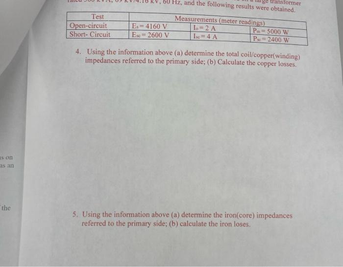 Solved 4. Using the information above (a) determine the | Chegg.com