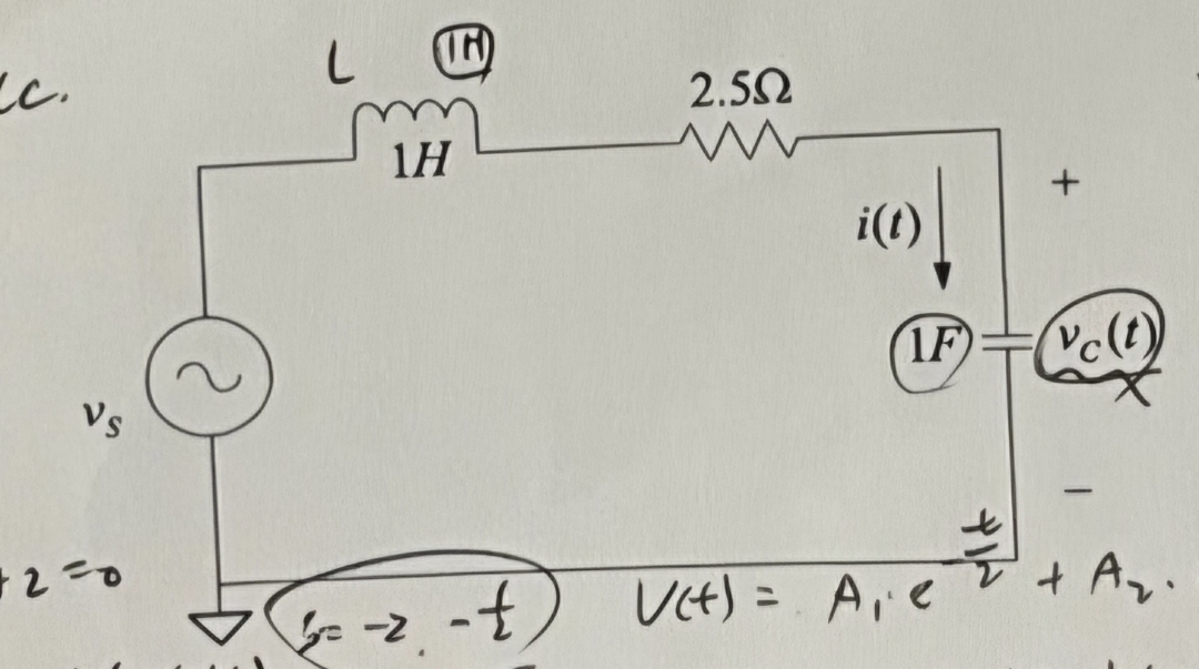 4. ﻿Find Vc(t) ﻿in the following circuit. | Chegg.com