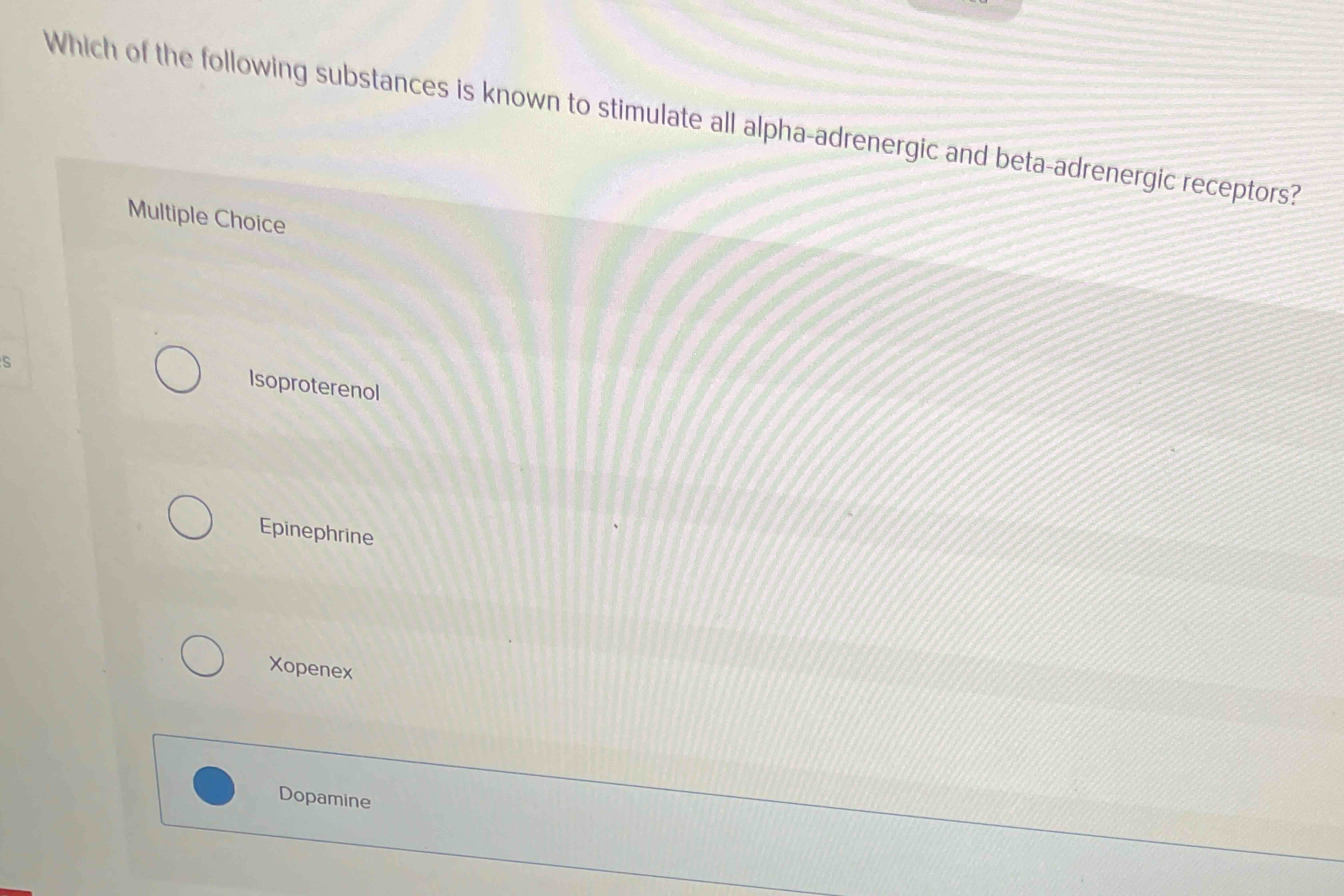 Solved Which of the following substances is known to | Chegg.com