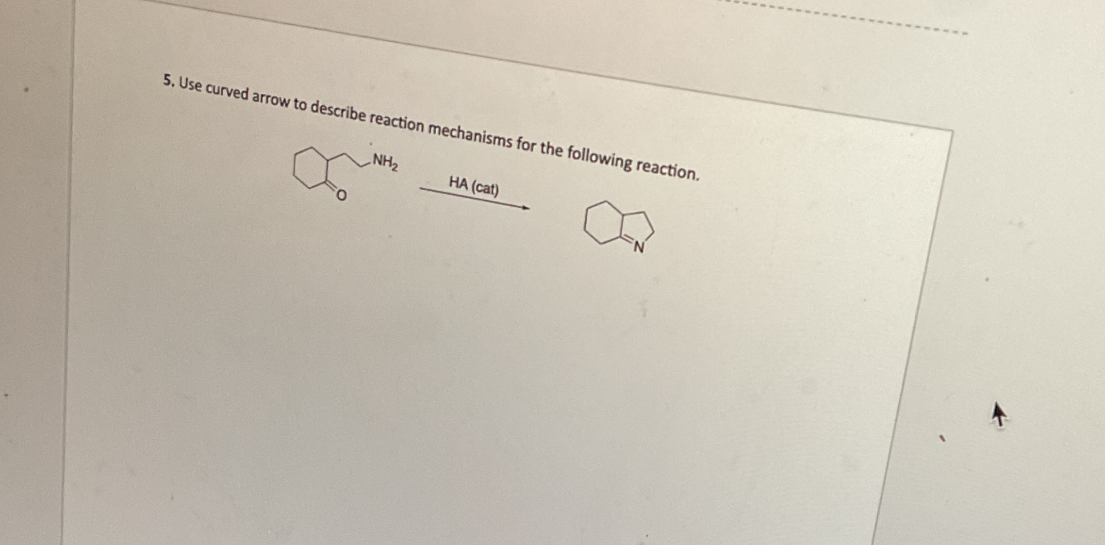 Solved Use curved arrow to describe reaction mechanisme s. | Chegg.com