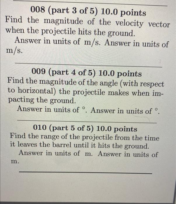 Solved 001 (part 1 of 2 ) 10.0 points A particle has an | Chegg.com