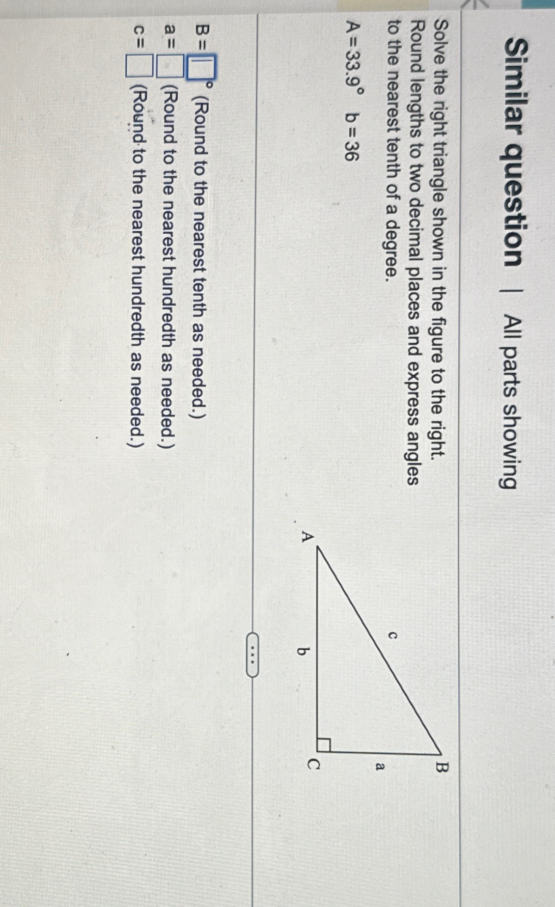 Solved Similar questionAll parts showingSolve the right | Chegg.com