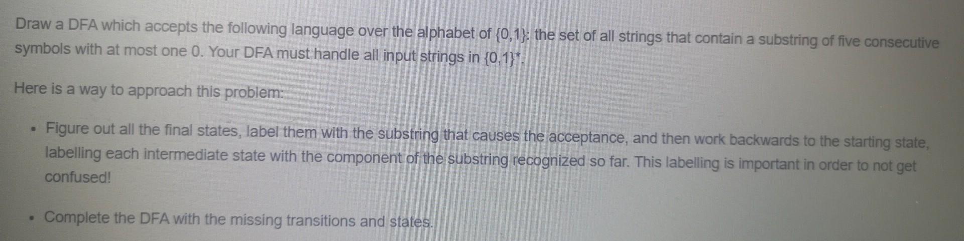 Solved Give A Regular Expression Describing The Language 