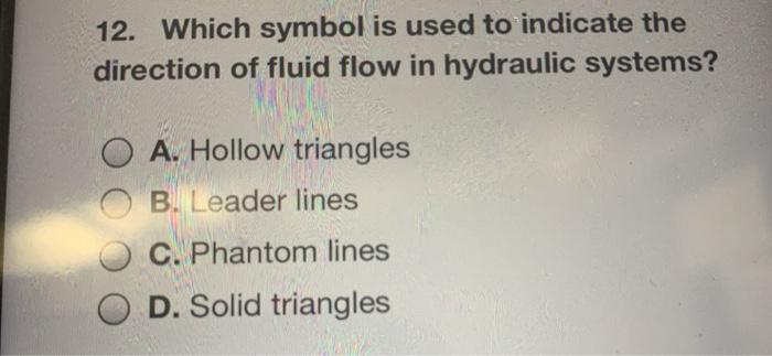 Solved Which symbol is used to indicate the direction of | Chegg.com