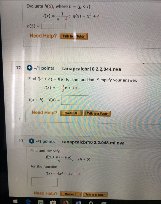 Solved Evaluate h(5), where h (g o f. 1 g(x) = x2 + 4 f(x) | Chegg.com