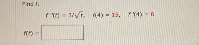 Solved Find f. f Solved Find f. f
