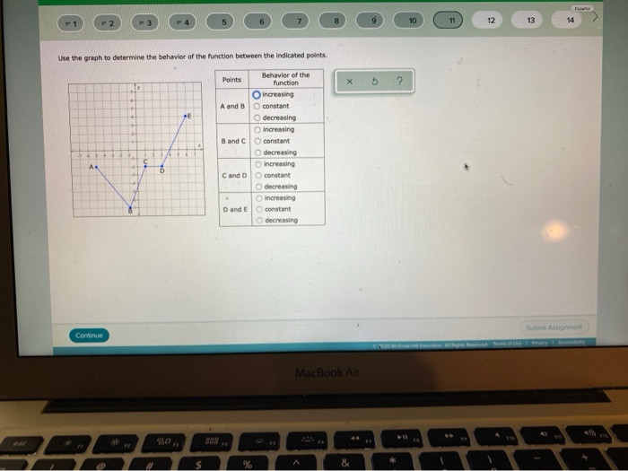 Solved - -2 -3 6 7 Use the graph to determine the behavior | Chegg.com