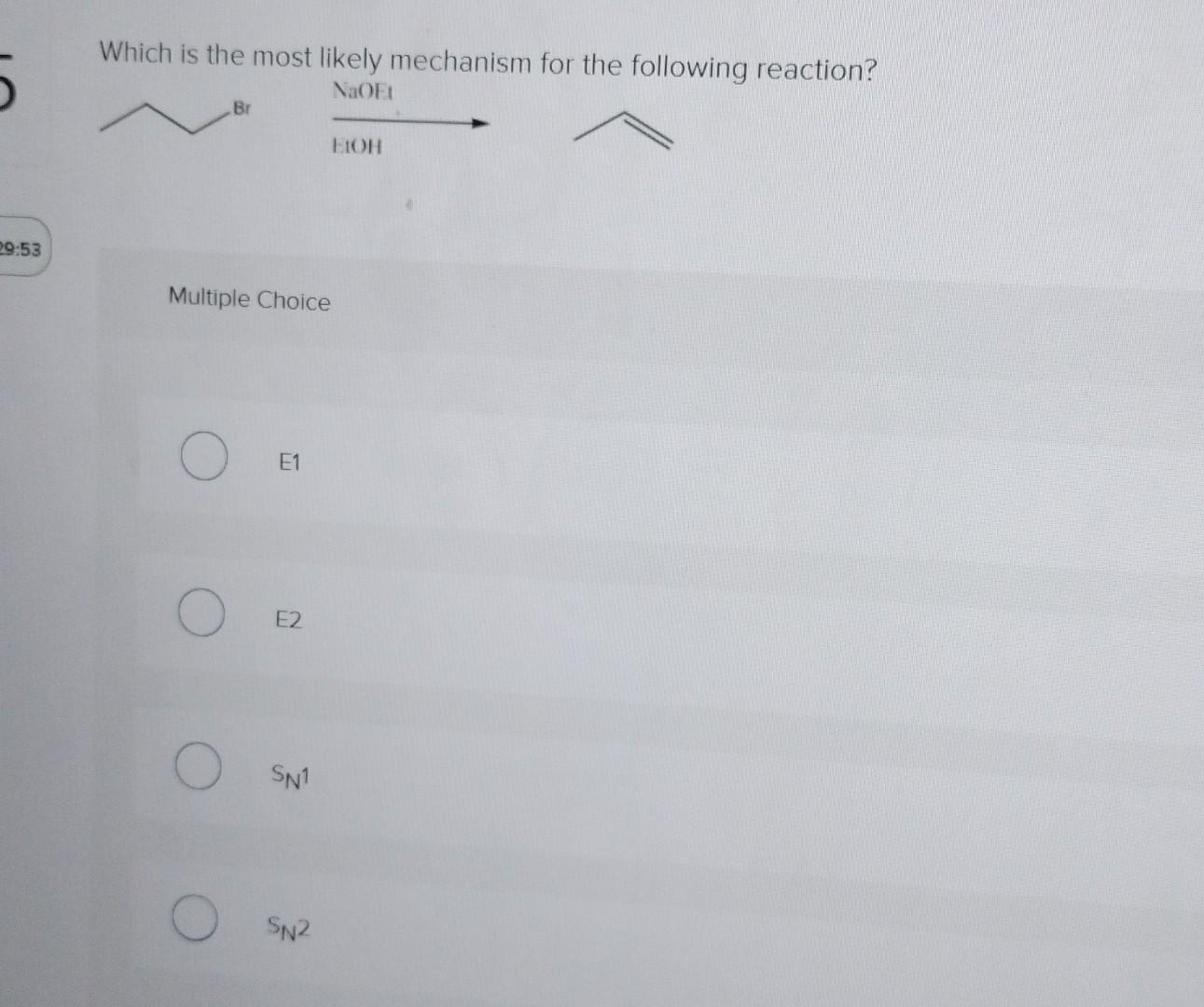 Solved Which is the most likely mechanism for the following | Chegg.com