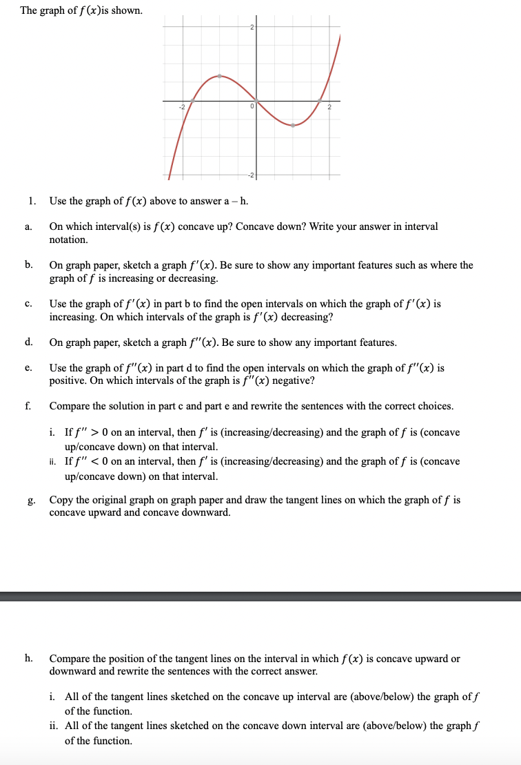 Solved Please answer all parts of questions E through H. | Chegg.com