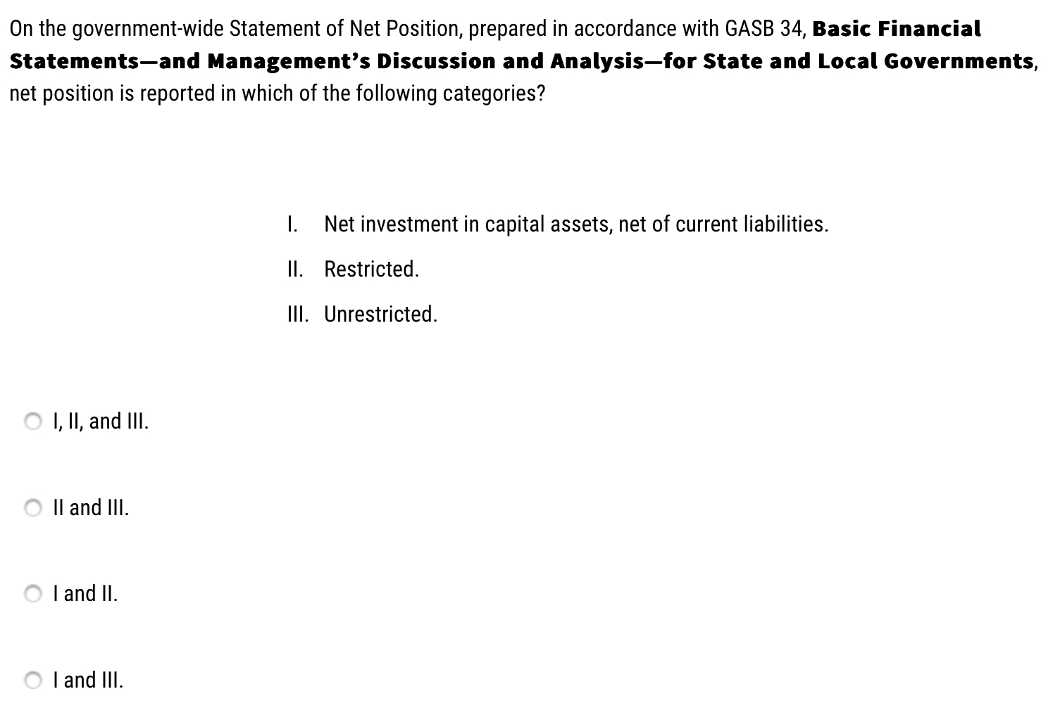 Solved On the government-wide Statement of Net Position, | Chegg.com