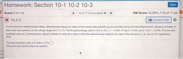 Solved Homework Section 10 1 10 2 10 3 Save Score 0 Of 1