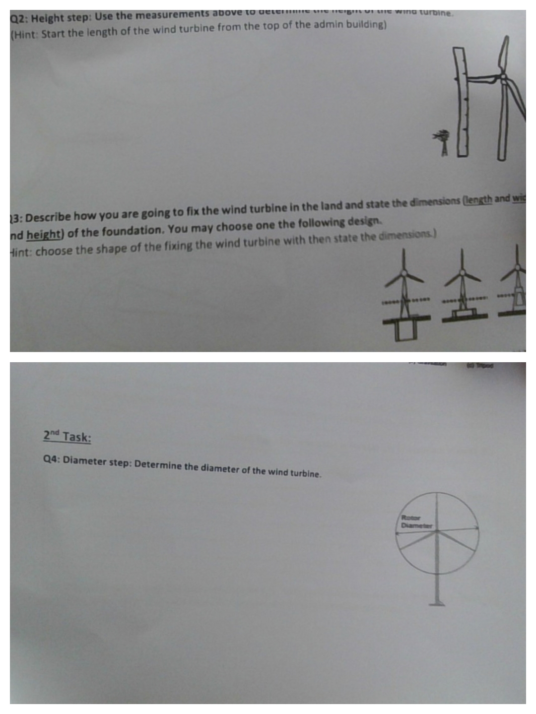 The perfect place for any wind turbine is be built | Chegg.com