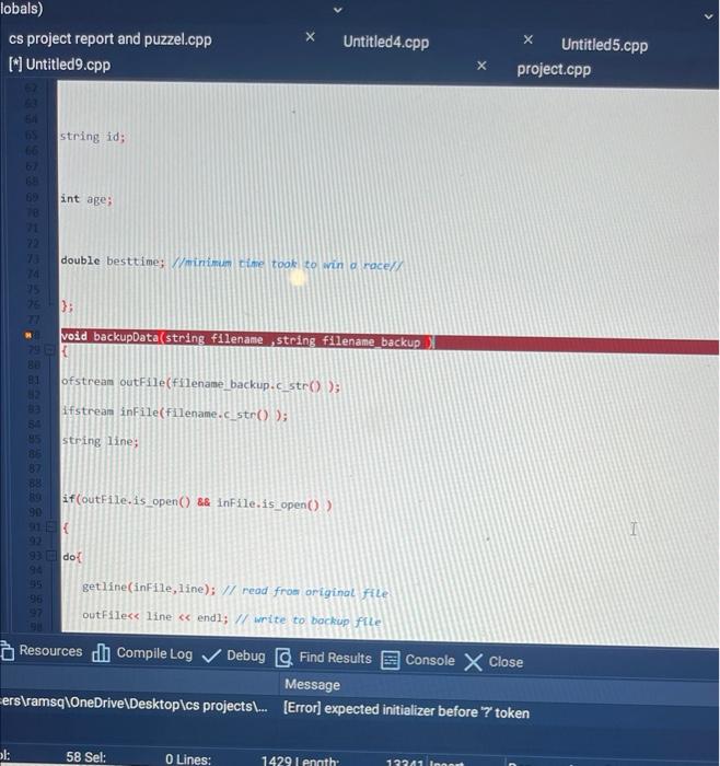 Solved What Is The Problem Here Code Is In C What Does 7904