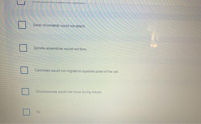 Solved Microtubules What would be the effects if a cell did | Chegg.com