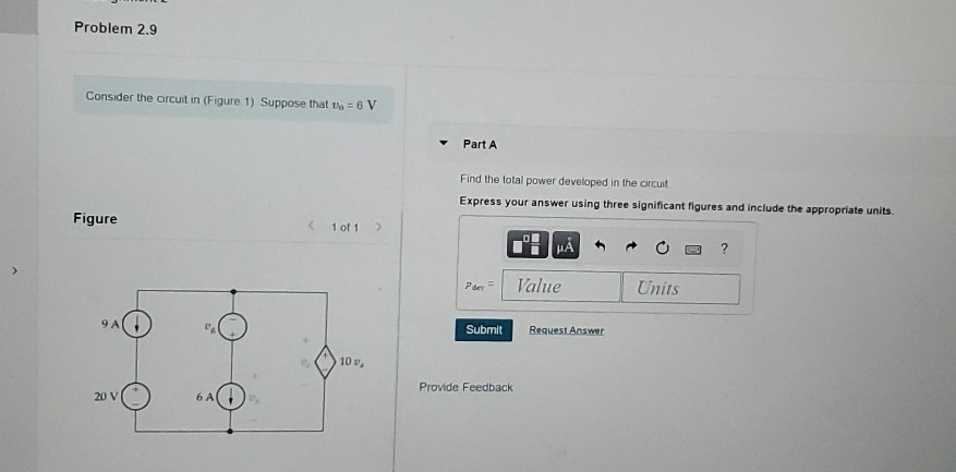 Solved Problem 2.9 Consider the circuit in (Figure 1) | Chegg.com