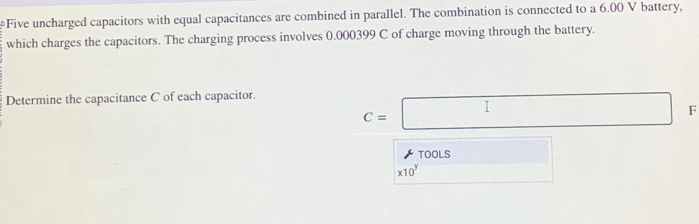 Solved Five uncharged capacitors with equal capacitances are | Chegg.com