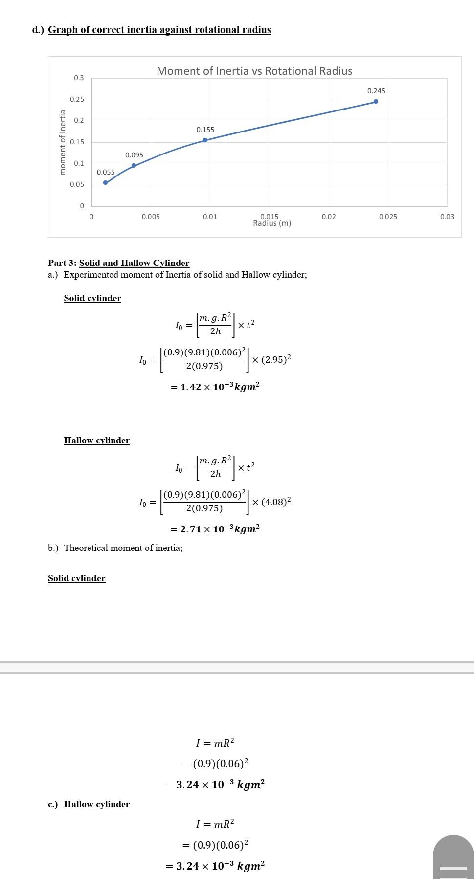Solved Experiment 3 – Inertia in Rotational Motion Part I - | Chegg.com