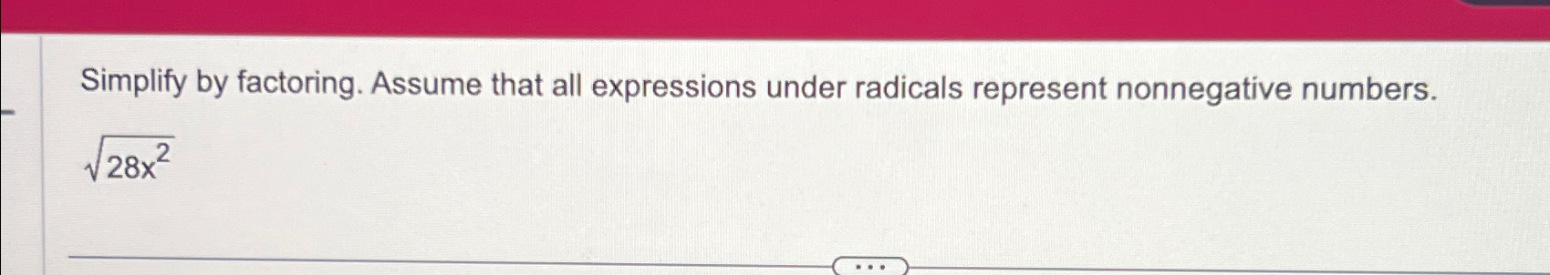 Solved Simplify by factoring. Assume that all expressions | Chegg.com