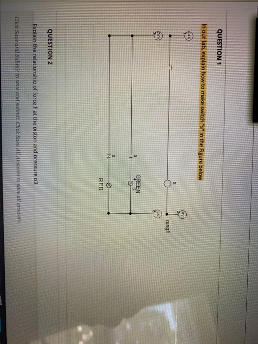 Solved QUESTION 1 In our lab, explain how to make switch "s" | Chegg.com